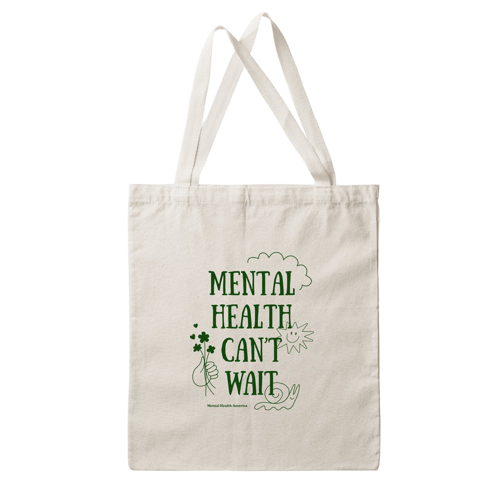 Mental Health Can't Wait Flat Tote – Mental Health America